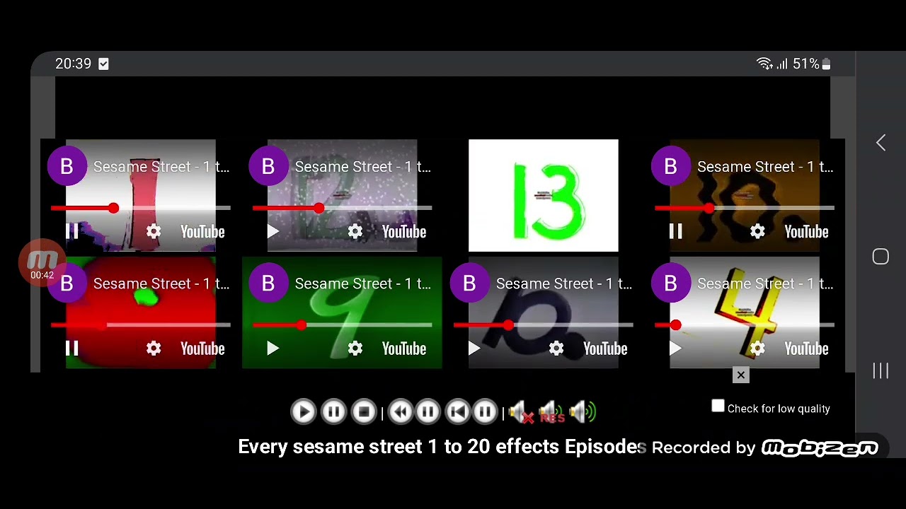 every sesame street 1 to 20 effects part 6 - YouTube