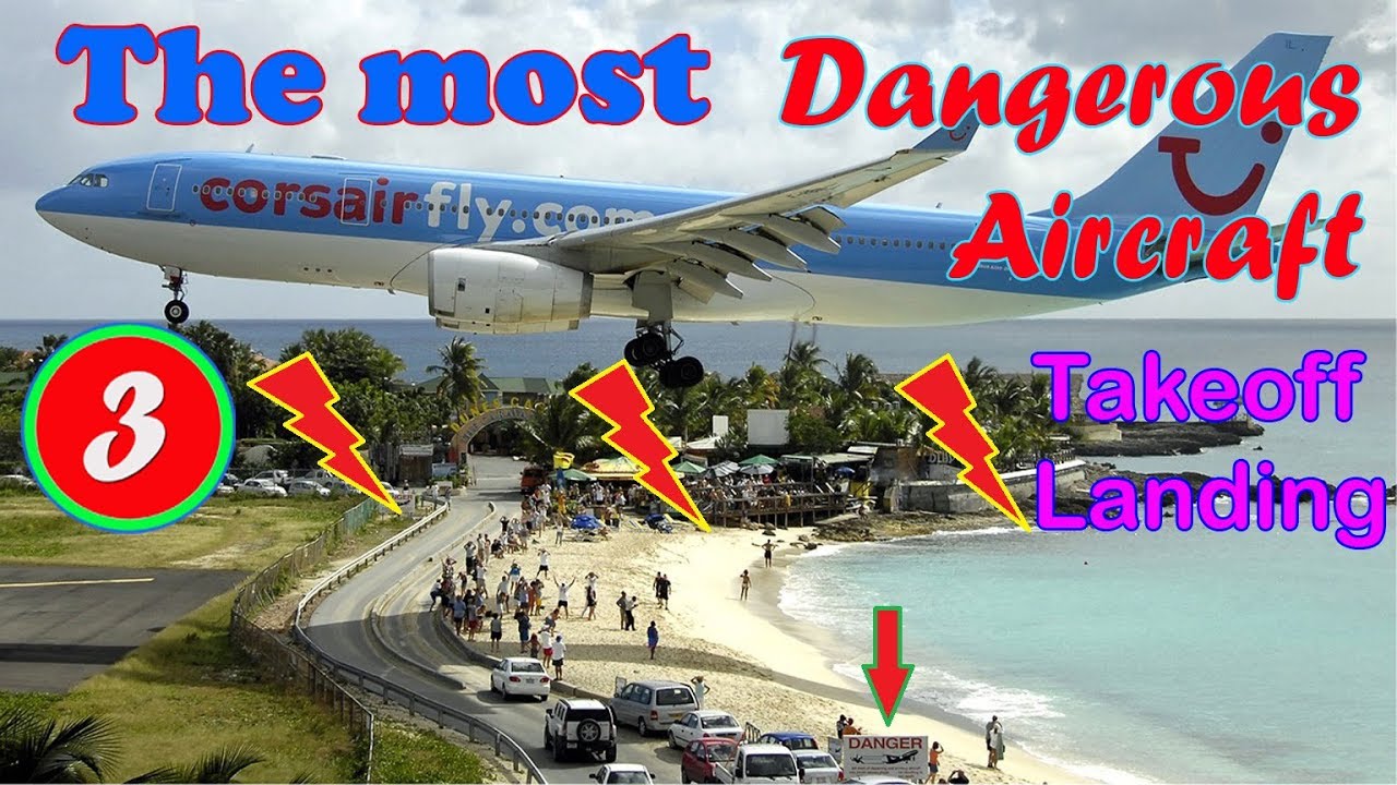 The most dangerous aircraft takeoff & landing | Part 3 | Real too ...