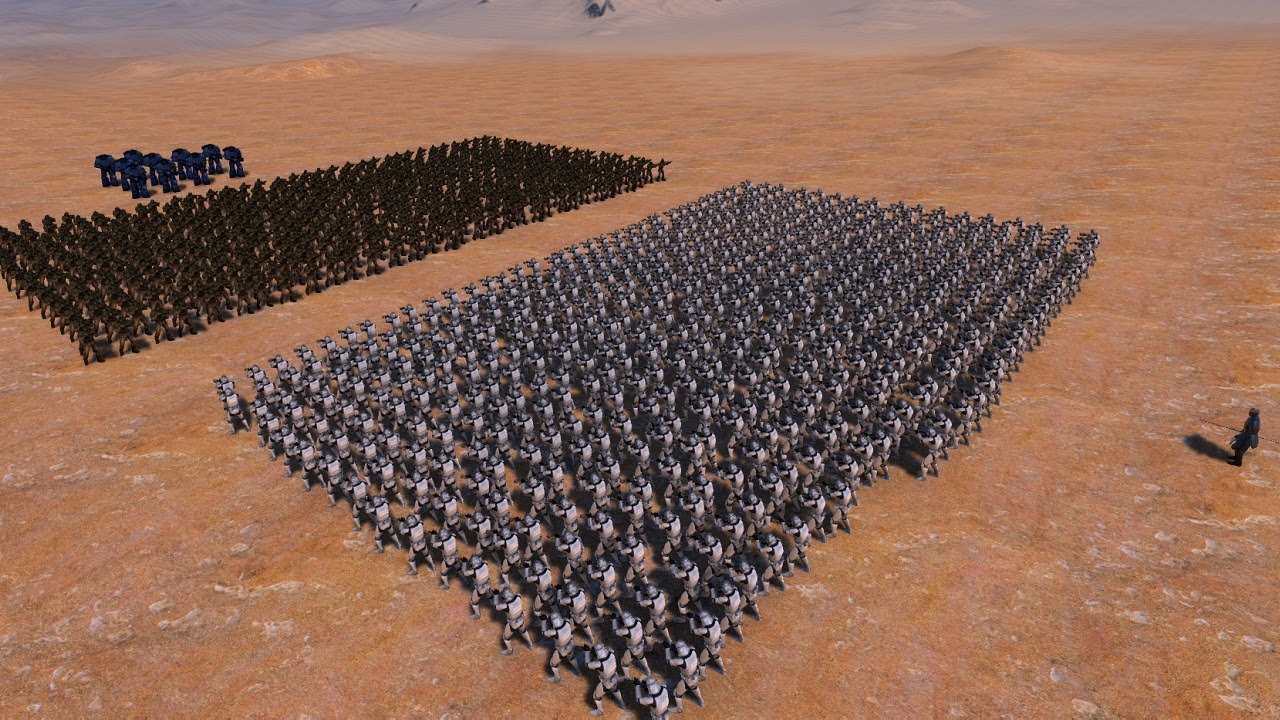 THE EMPIRE vs THE IMPERIUM - (600 Clone Troopers & Darth Maul vs 510 ...