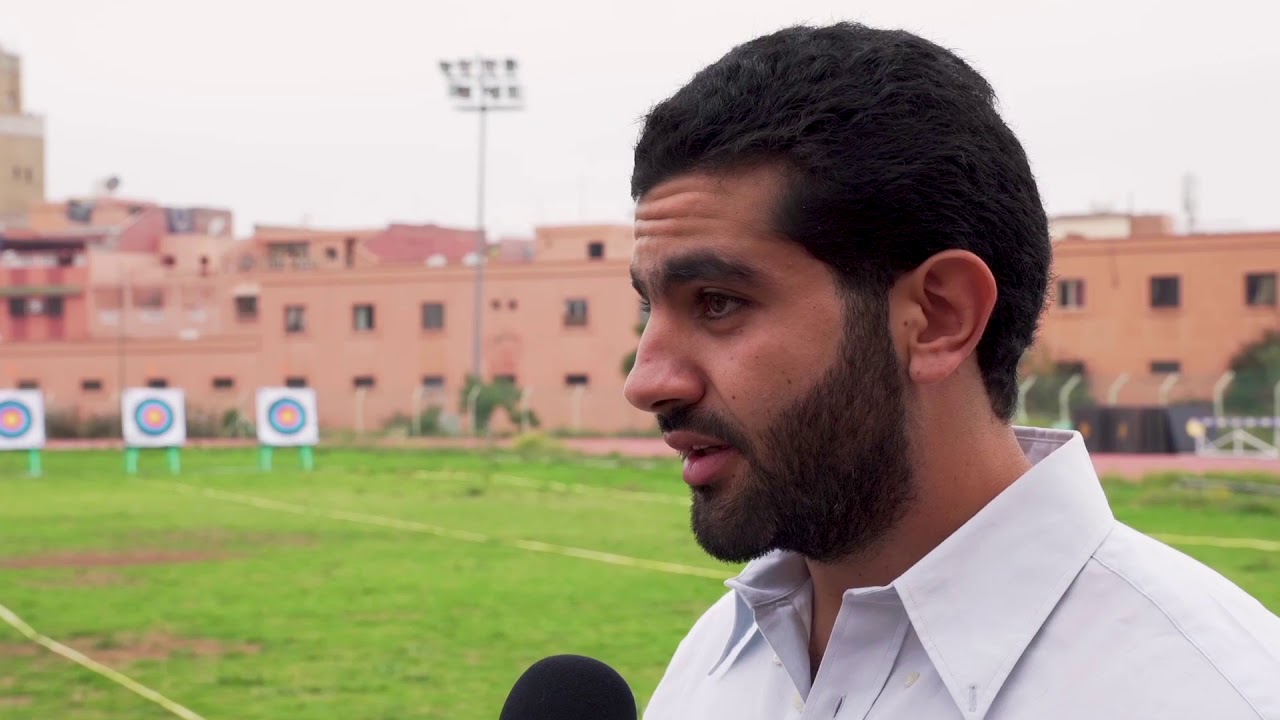 Ibrahim Sabry, Youth Olympics champion in archery visiting Gymnasiade ...