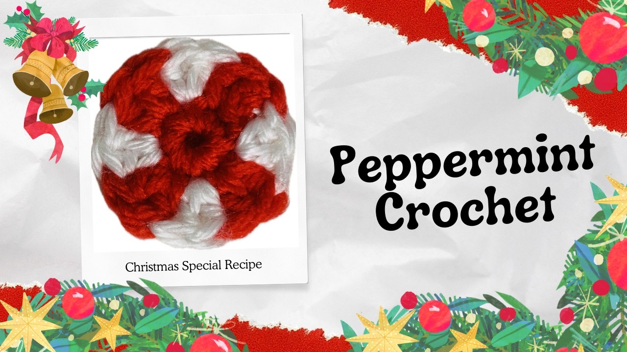 Peppermint Crochet Tutorial | How to crochet peppermint for beginners #crochet #tutorial #how ...