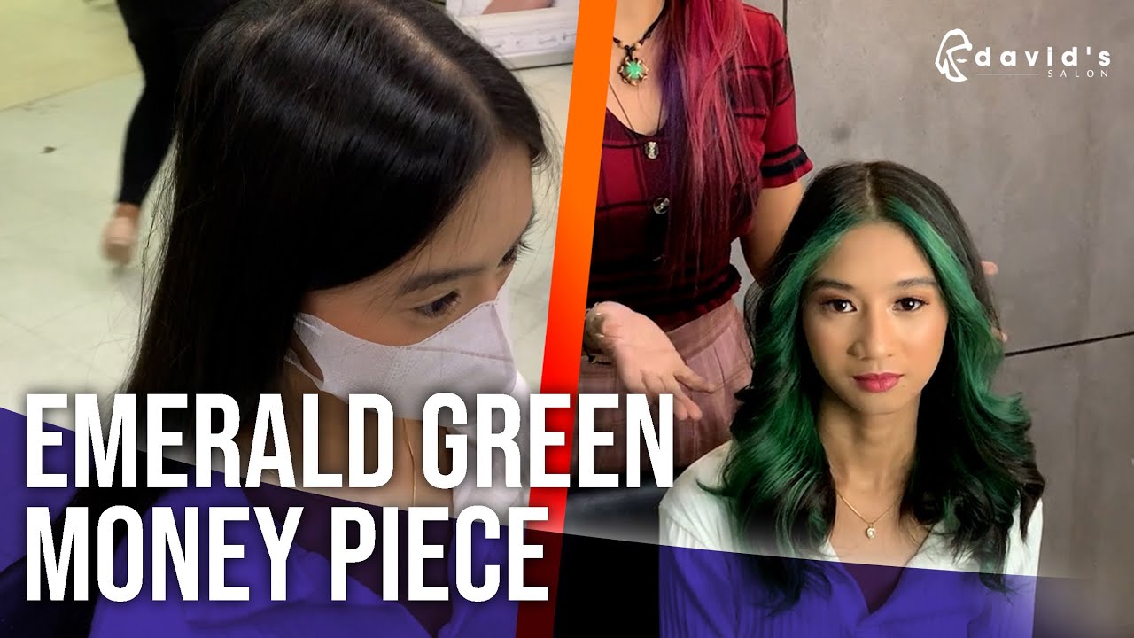 EMERALD GREEN HAIR COLOR | David's Salon - YouTube
