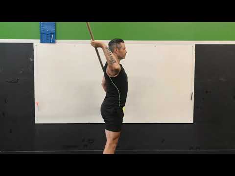 External Rotation Shoulder Stick Stretch - YouTube