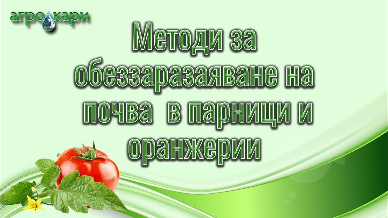 Обеззаразяване на оранжерии и повата в тях Youtube