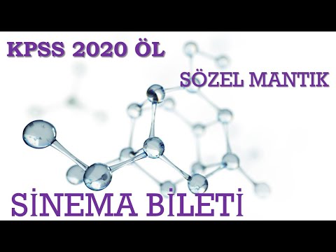 KPSS 2020 ÖL SÖZEL MANTIK SİNEMA BİLETİ