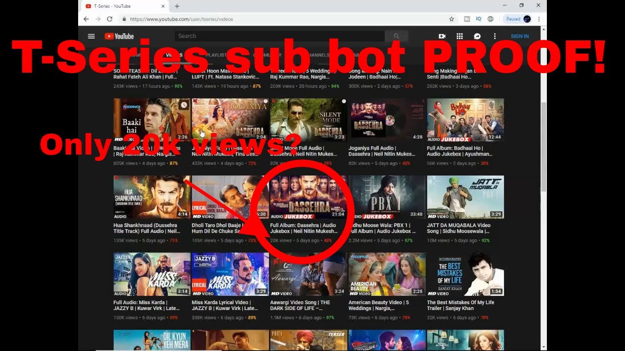 T series Sub Bot PROOF!!!! - YouTube