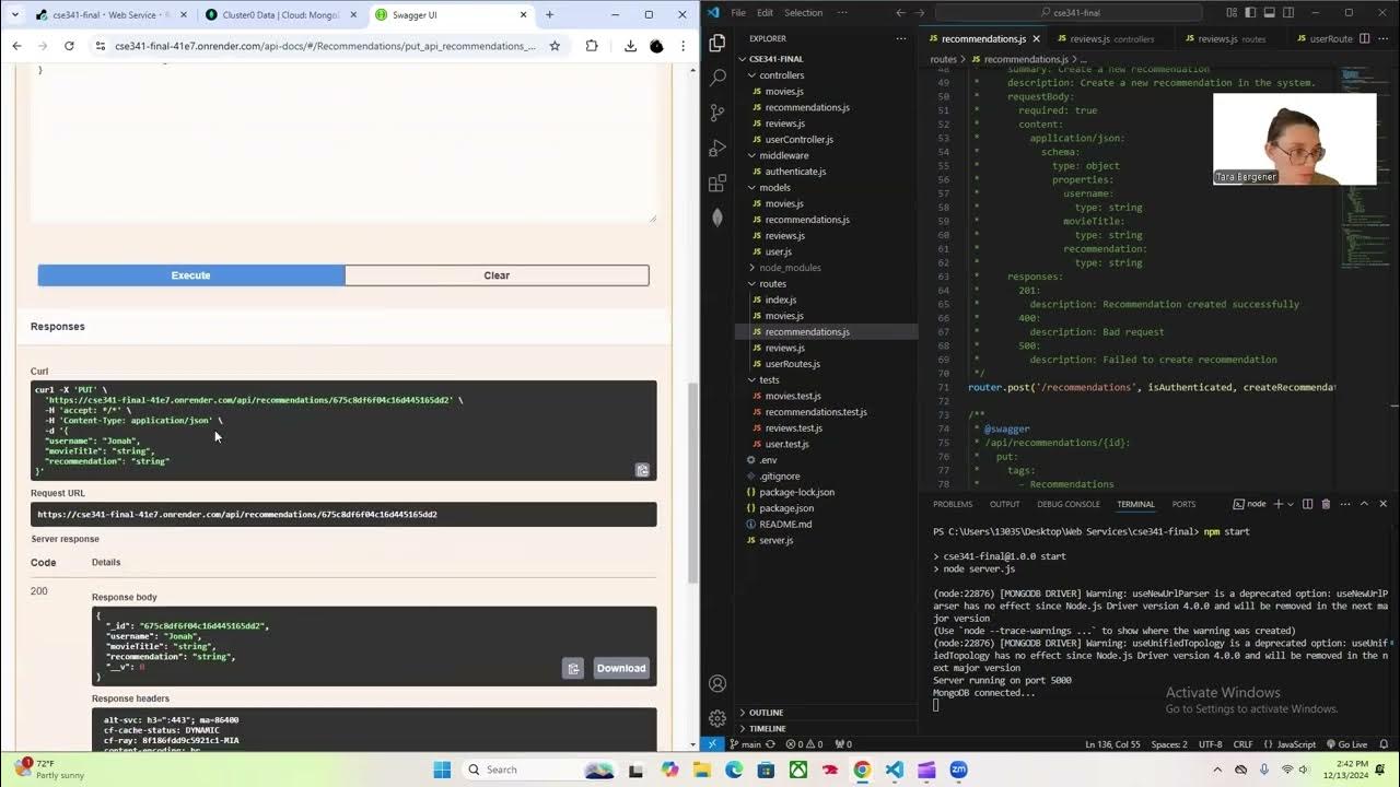 CSE341 Final Project - Part 2 - YouTube
