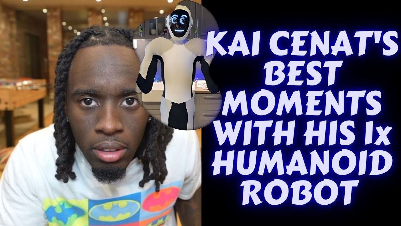 Kai cenat's Best Moments With His 1x Humanoid Robot - YouTube