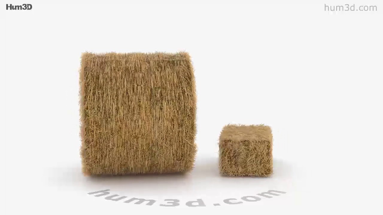 Hay Bale 3D model by 3DModels.org - YouTube