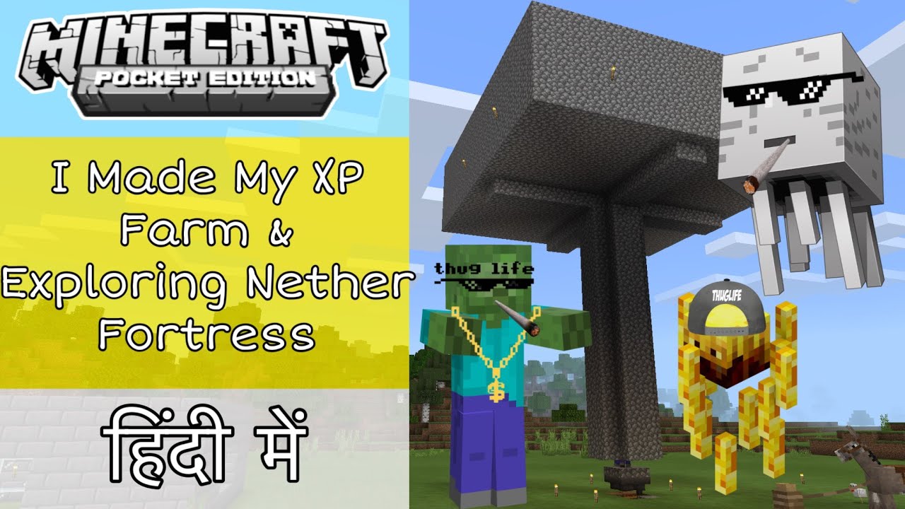 I Made a XP Farm & Exploring Nether Fortress (#15 Minecraft) - YouTube