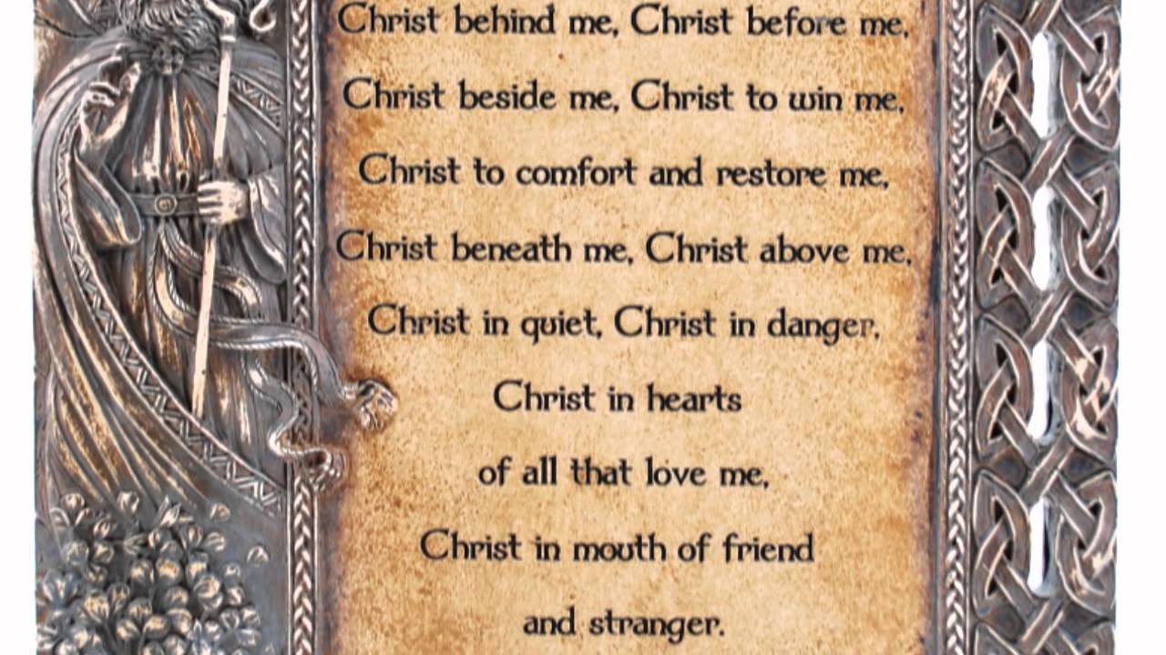 St. Patrick Prayer Plaque, 7"x7" - YouTube