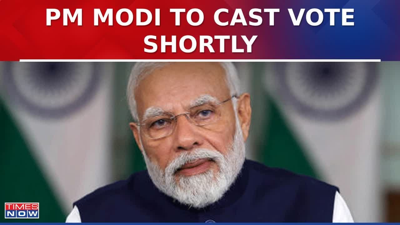 PM Modi Leaves Raj Bhavan To Cast Vote In Ahmedabad; Amit Shah Arrives ...