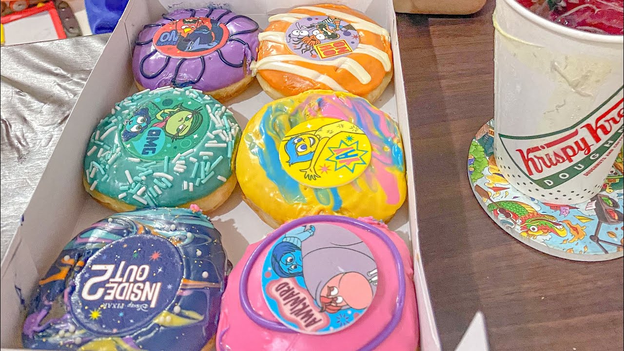 Krispy Kreme Inside Out 2 Doughnuts - YouTube