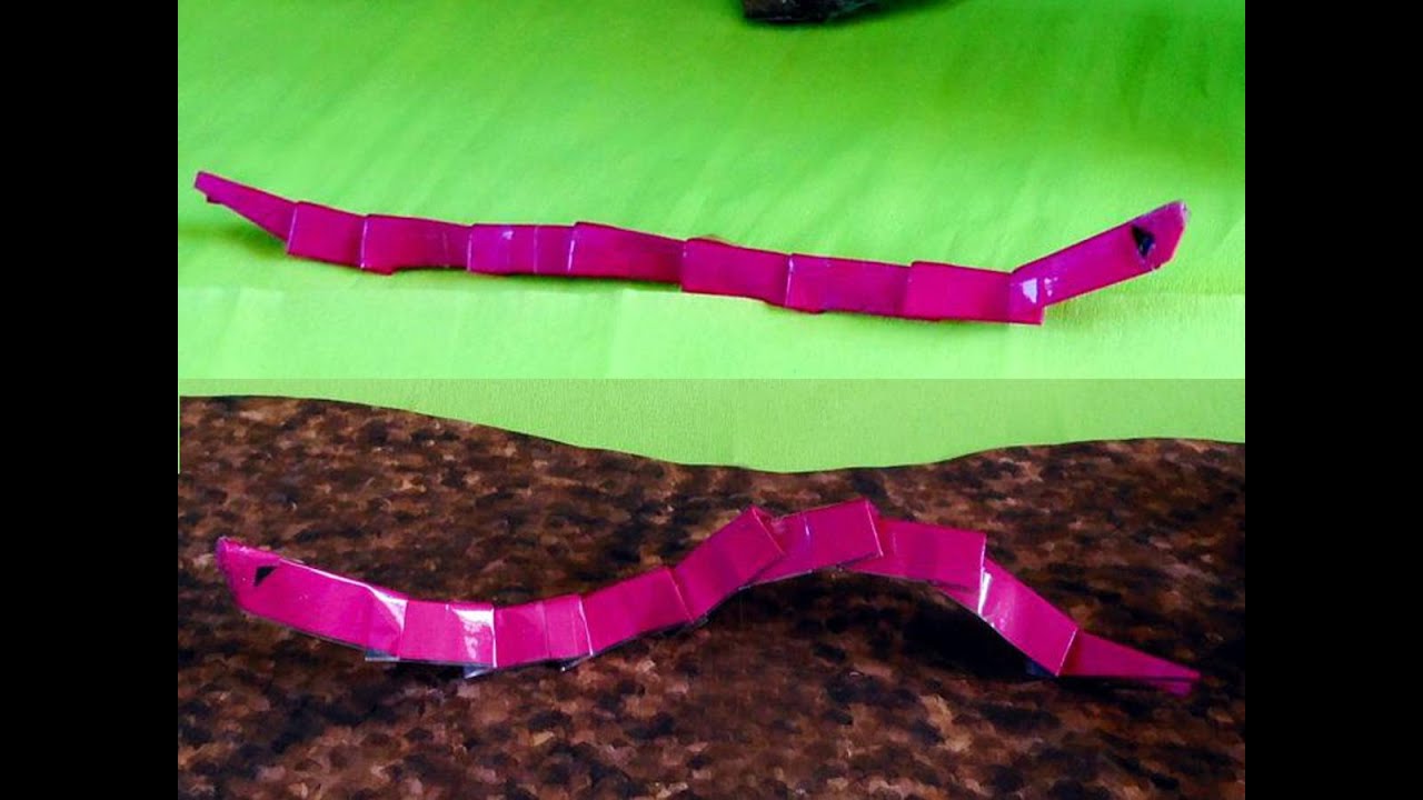 Origami WORM - DIY long and slippery paper worm - YouTube