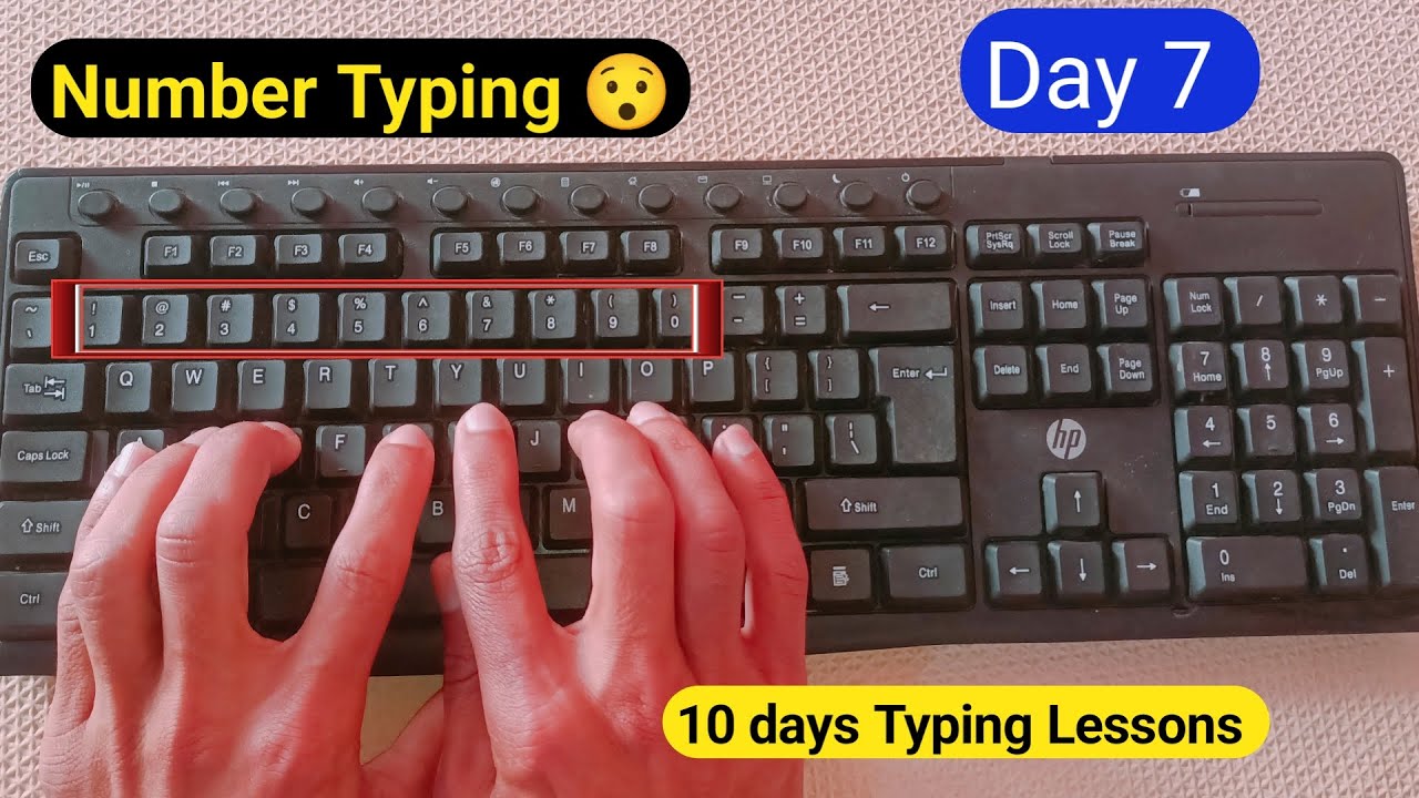 English Typing speed increase | Typing kaise sikhe | Number Typing day ...