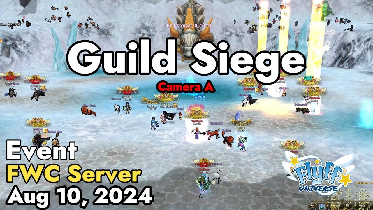 Guild Siege (Flyff World Championship) August 10, 2024 | Flyff Universe ...