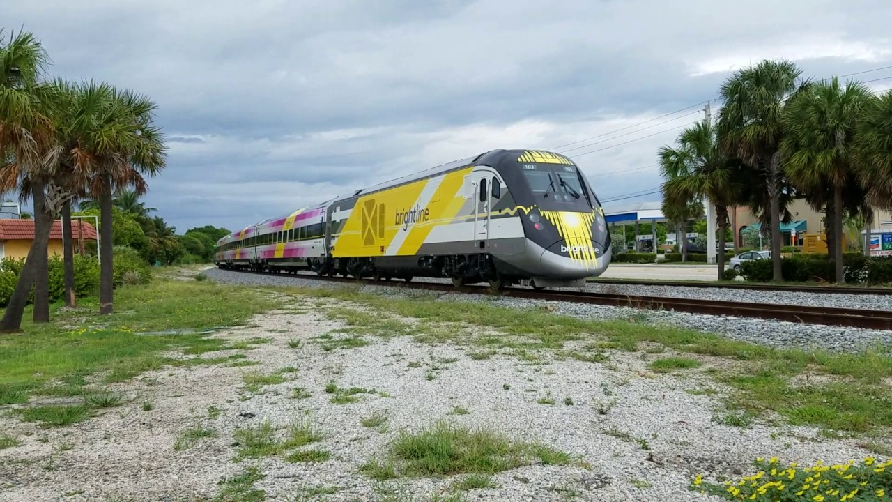 BrightLine Train (Test Run 6/3/2017) - YouTube