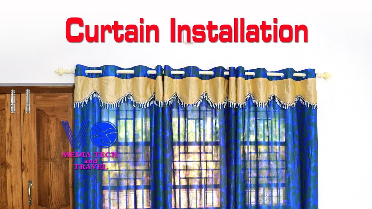 Curtain Fitting Curtain Installation - YouTube