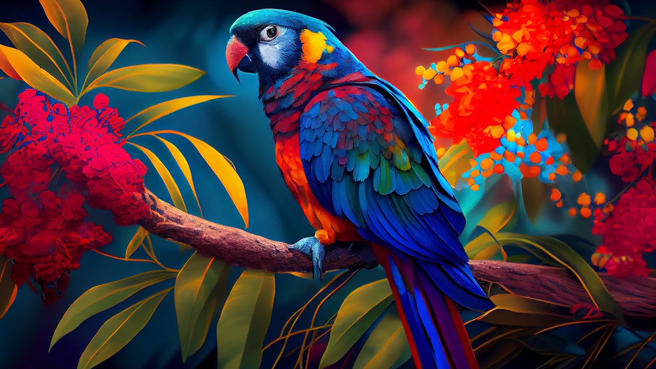 Birds chirping - Bird song in the middle of the green forest, gentle ...