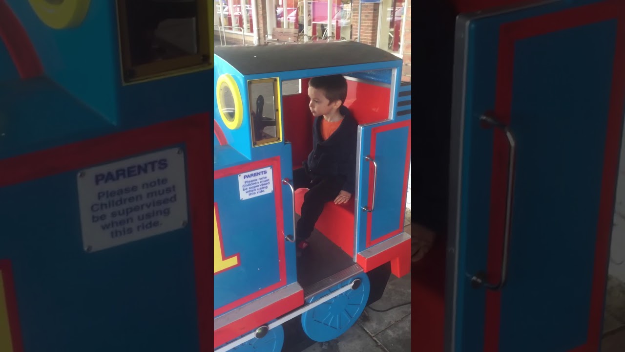 Thomas the Tank Engine kiddie ride coin-operated - YouTube