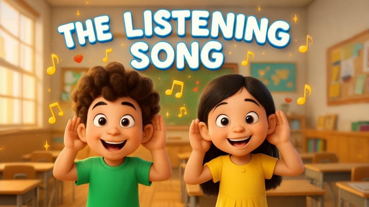 The Listening Song | Fun Kids Song About Listening and Paying Attention ...