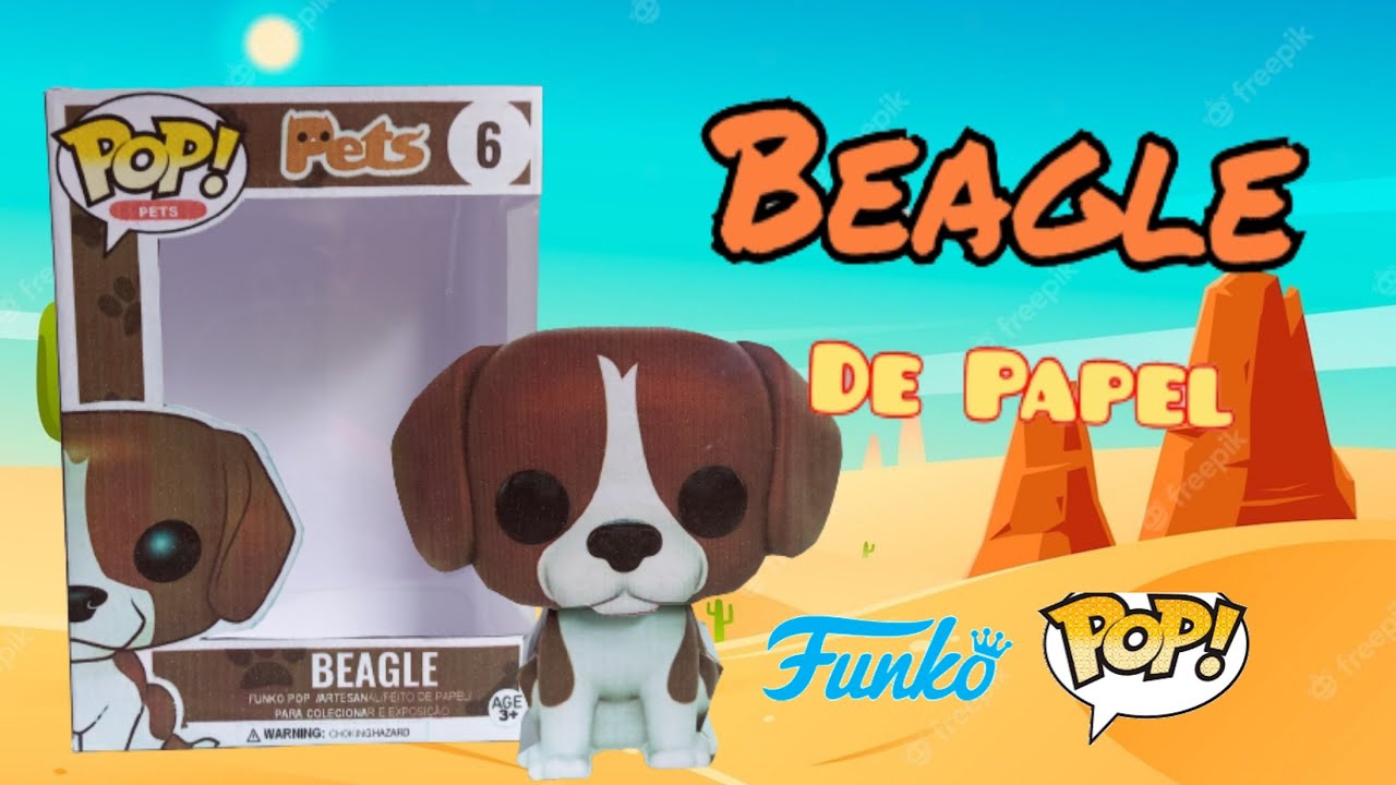 ️ Fazer Pets Beagle funko pop papel papertoy papercraft diy #craft #dog ...