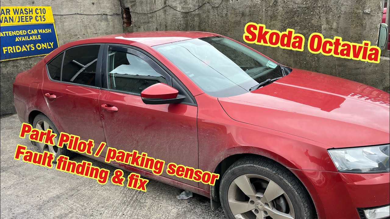 Skoda Octavia parking sensor fault, diagnosis and repair - YouTube