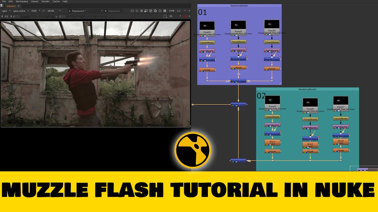 NUKE :-- Muzzle Flash Tutorial in Nuke - YouTube