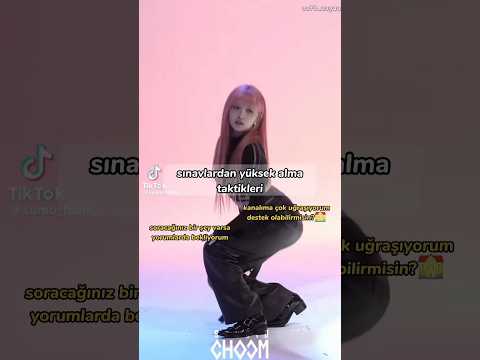 Sınavlardan yüksek alma taktikleri bugün b nimde sınavım var dua edin pls#blackpink #blink #keşfet