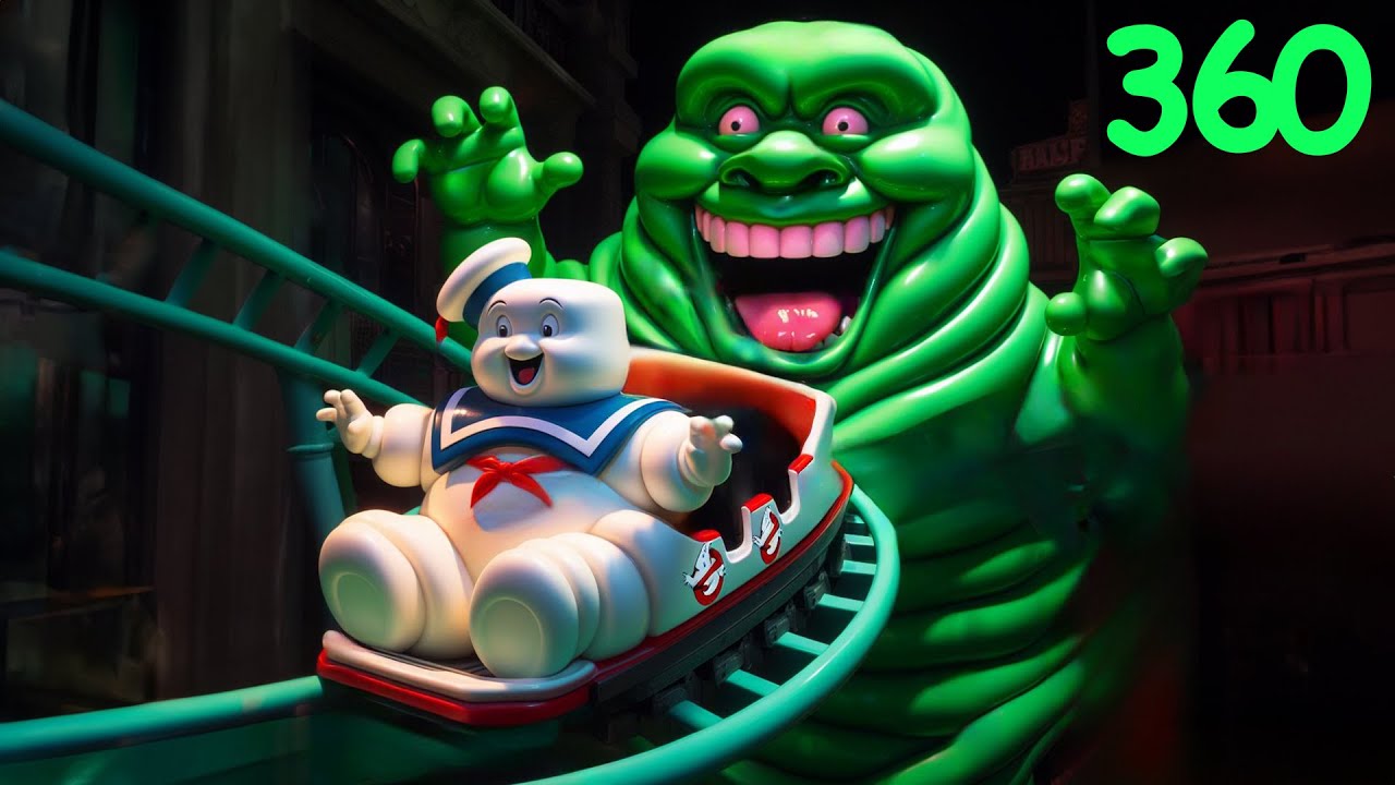 Ghostbusters Movie Roller Coaster 360 - YouTube