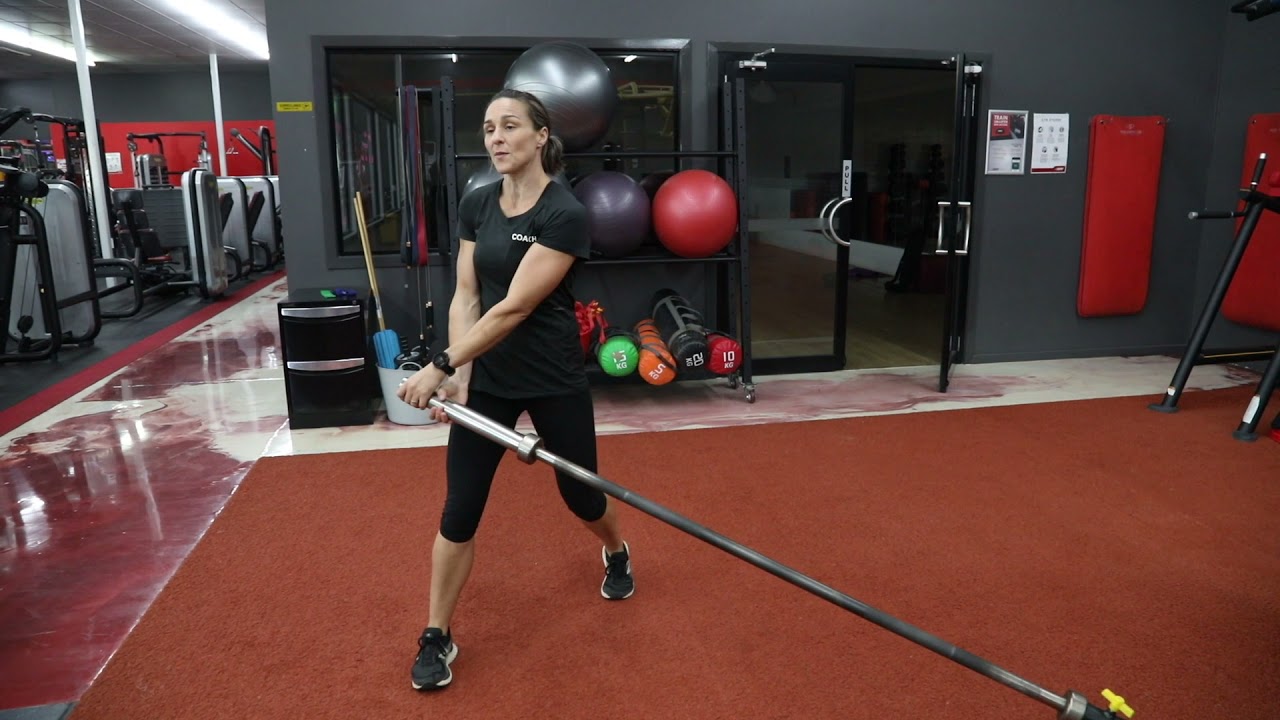 Dynamic Trunk Landmine Rotation - YouTube