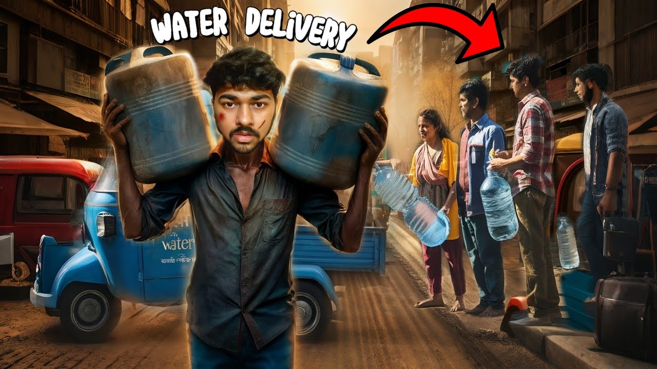 Surviving a Day as a Water Delivery Boy in the City! - YouTube