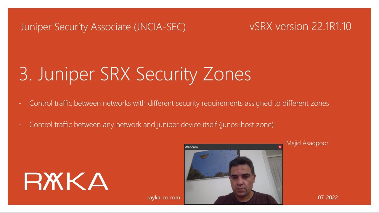 3. Juniper SRX Seccurity Zones Concept and Configuration - YouTube