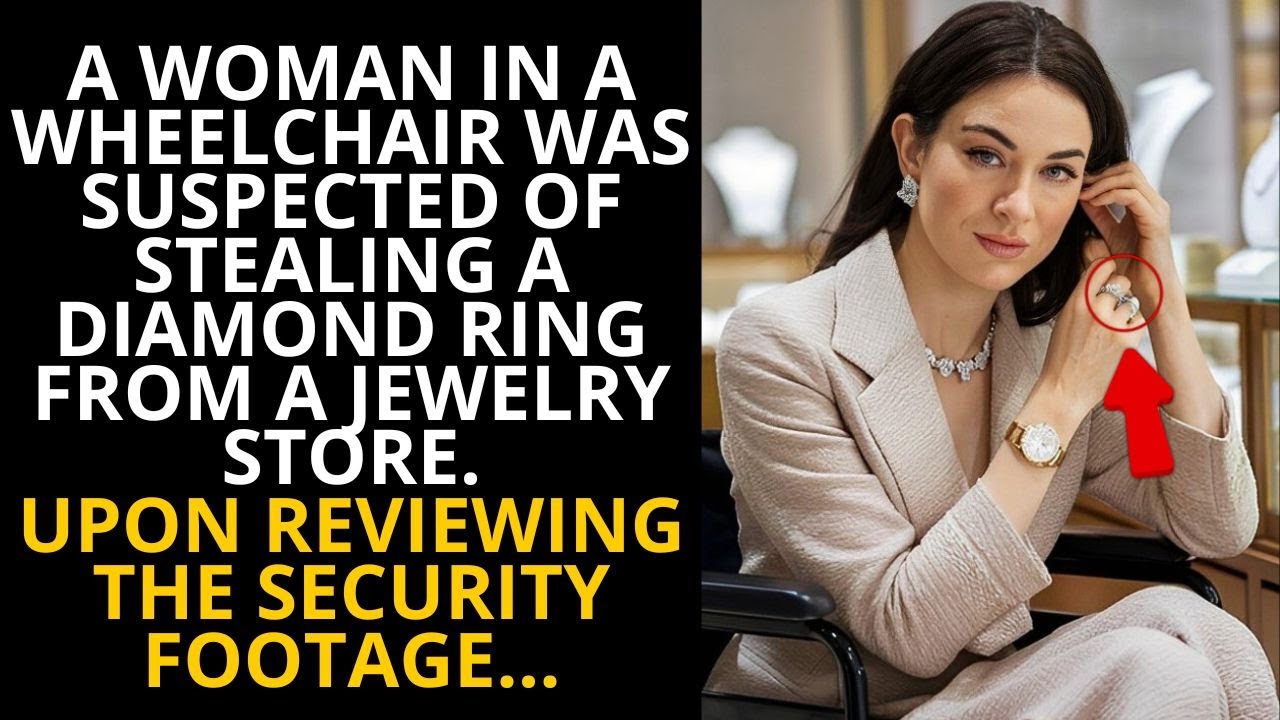 A WOMAN IN A WHEELCHAIR WAS SUSPECTED OF STEALING A DIAMOND RING FROM A ...