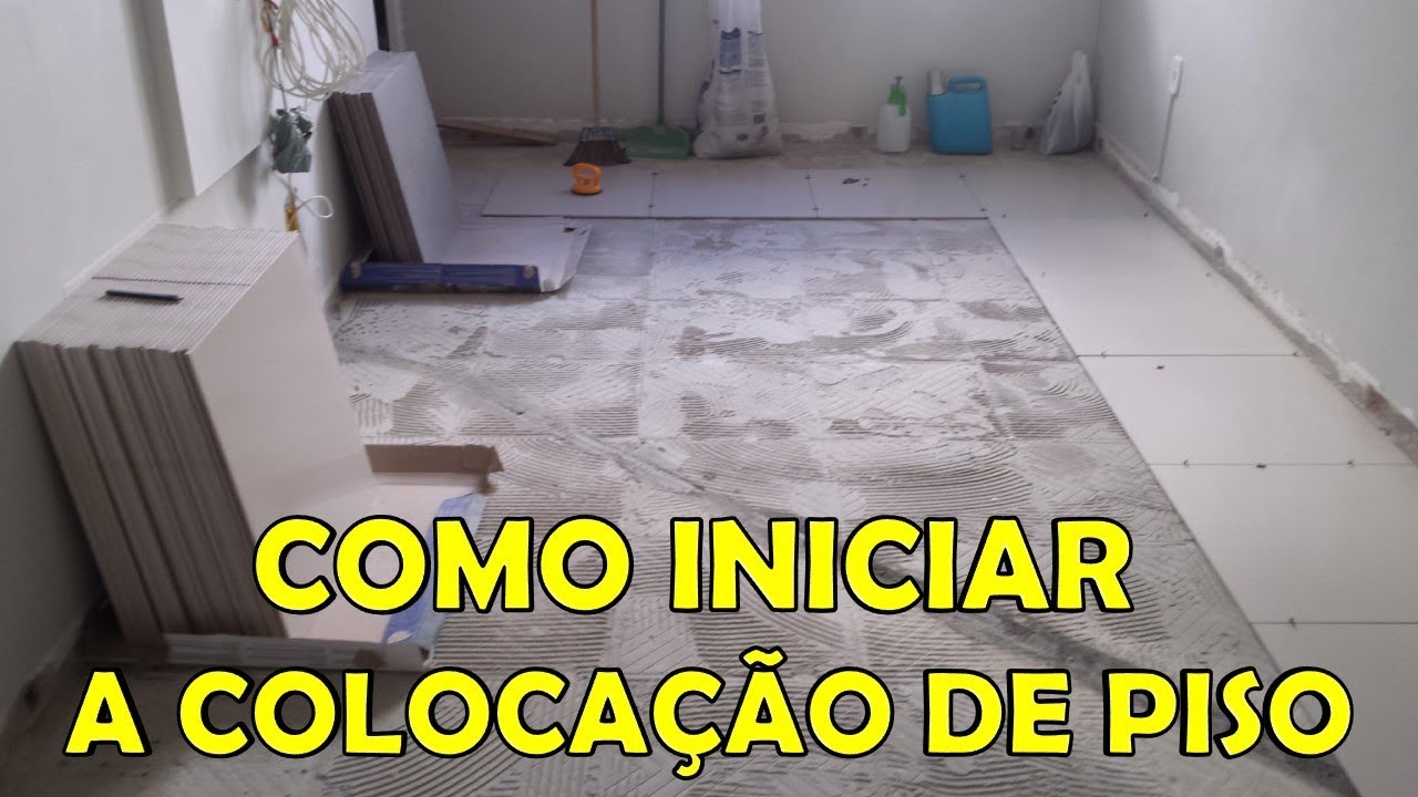 Como iniciar a colocação de piso - YouTube