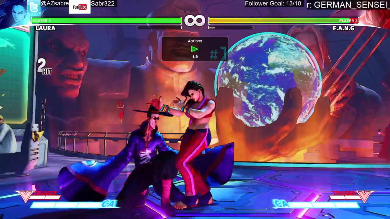 SFV vs FANG command dash testing - YouTube