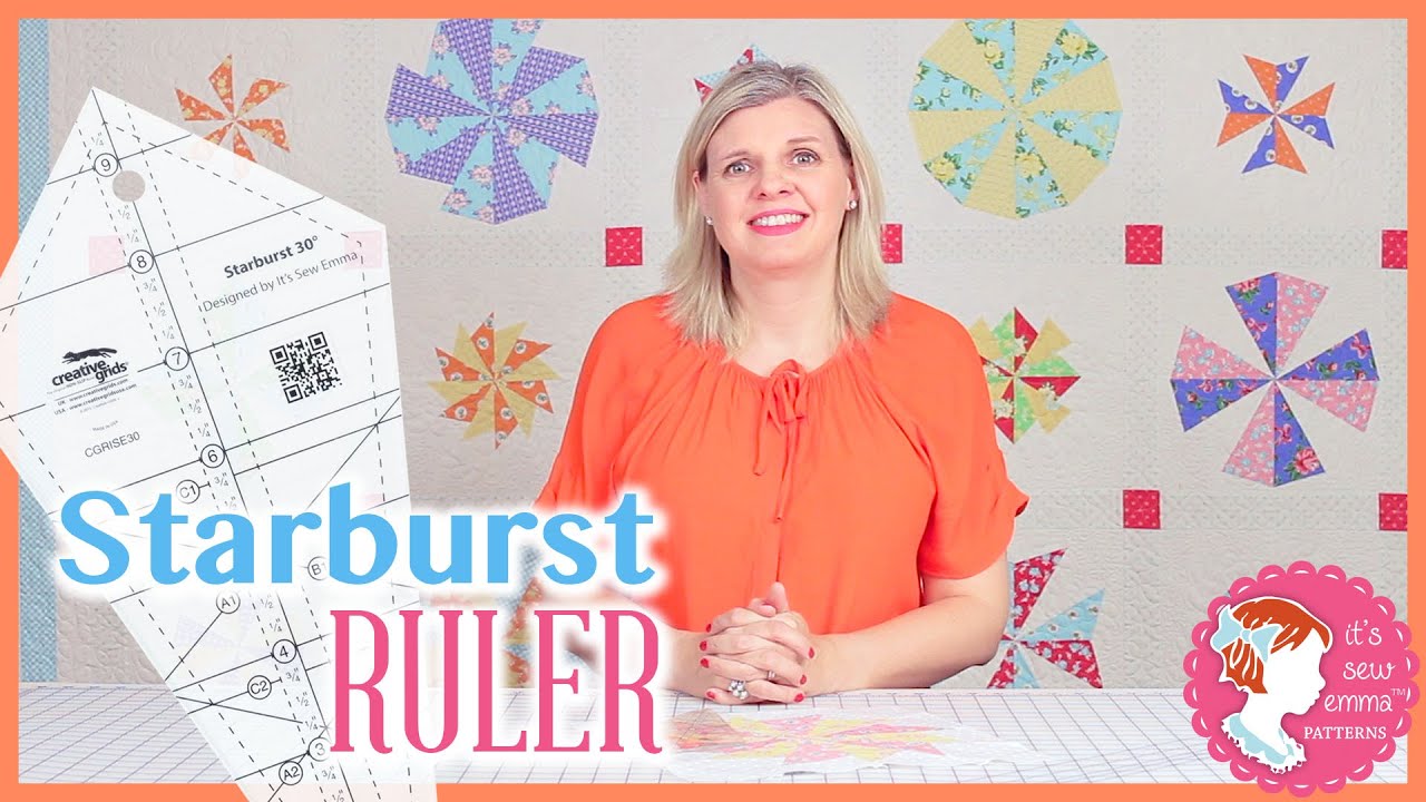 How to Use Creative Grid's Starburst 30 Degree Triangle Ruler Creative ...