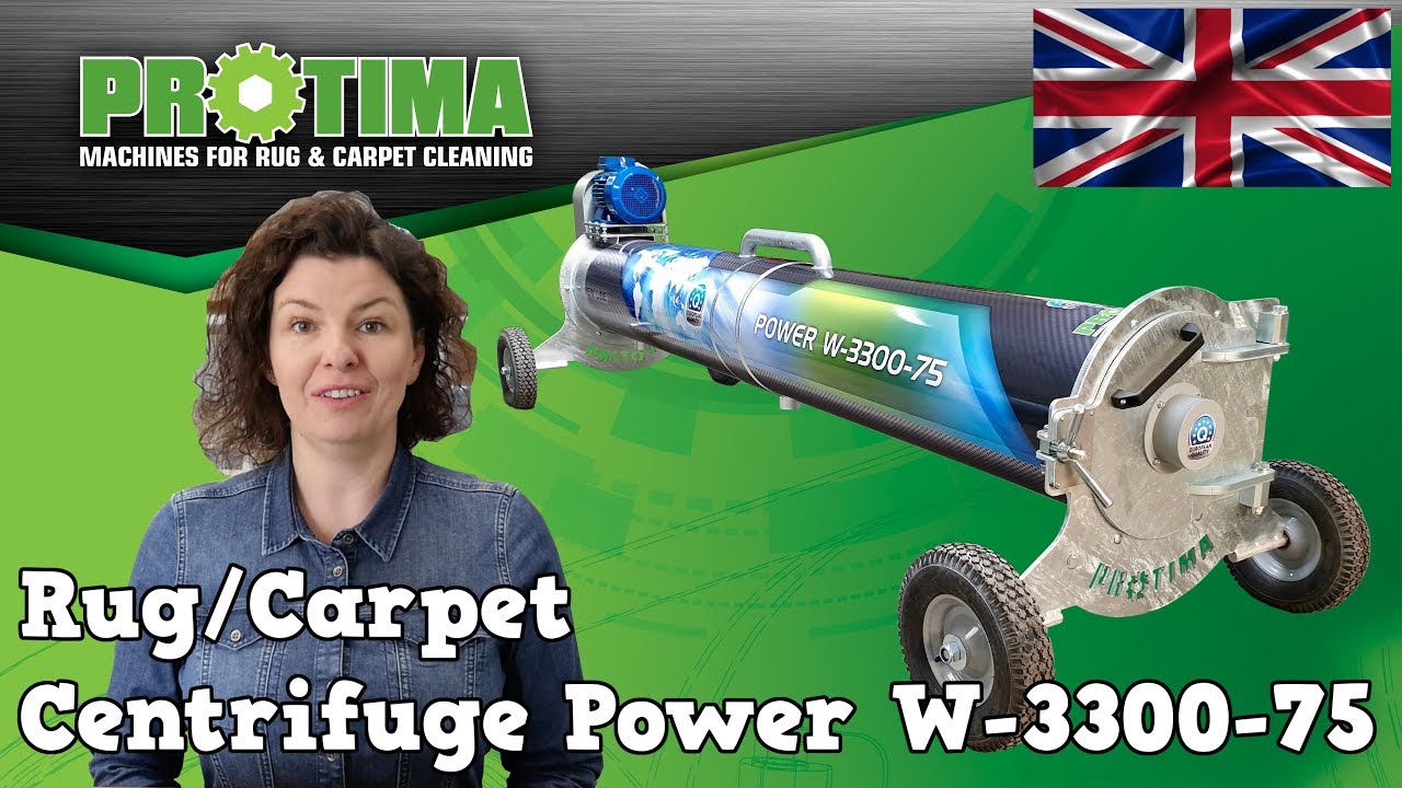 Protima Rug Carpet Centrifuge Power W-3300-75 NEW DESIGN - YouTube