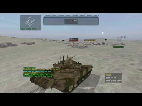 ArmA: Cold War Assault - Desert Everon Tank Battle (Captured T90S) - YouTube