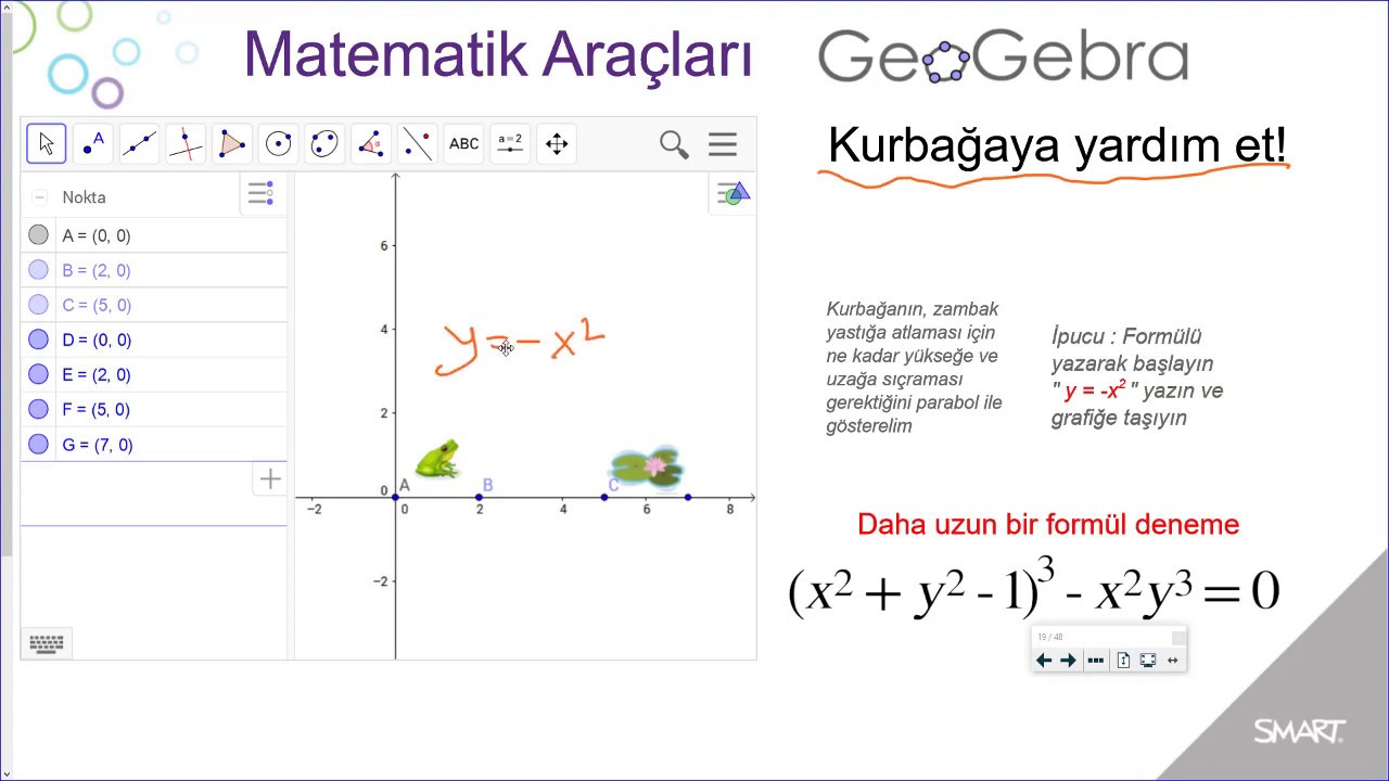 SMART Notebook - Geogebra Matematik Aracı - YouTube