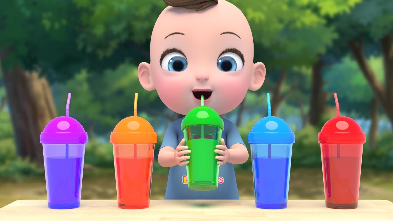 Color Juice & Sing a Song! | Learn Color Wheels On The Bus Nursery ...