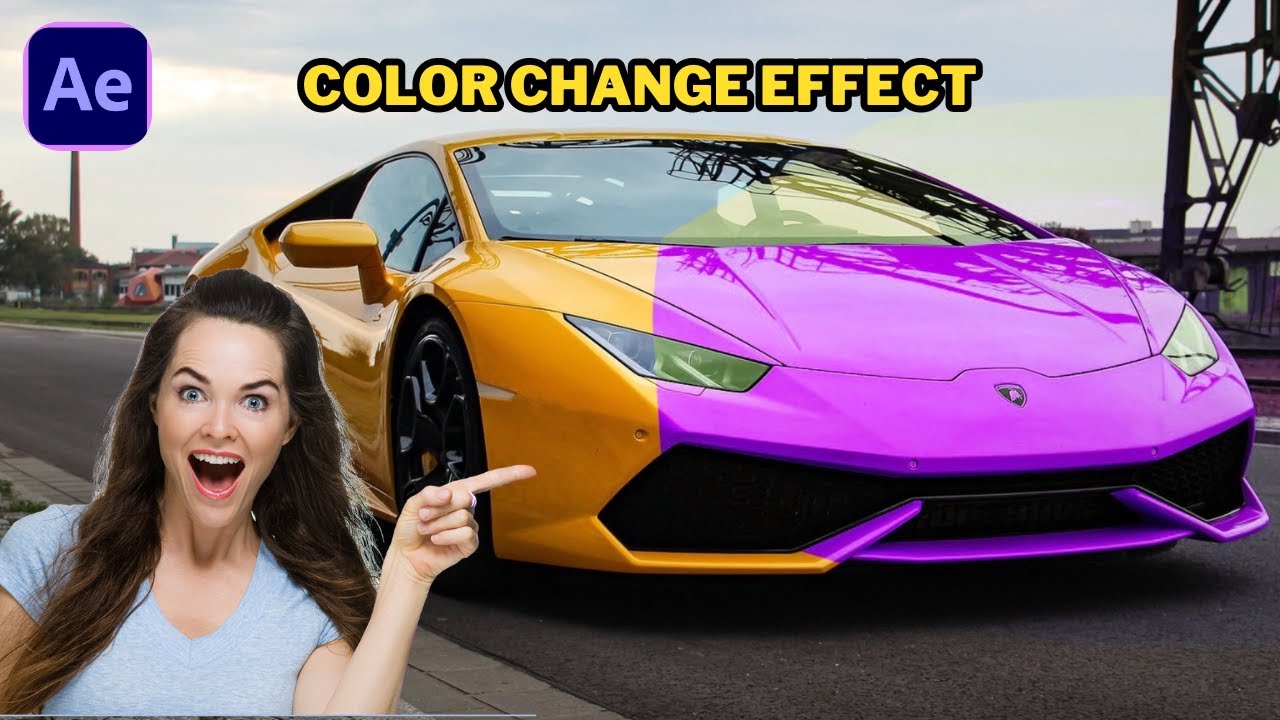 Color Change Effect in After Effects Tutorial - YouTube