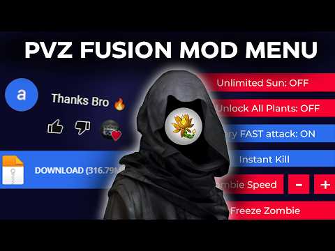 Ultimate PvZ Fusion 2.3.1 Mod Menu Guide in 60 SECONDS