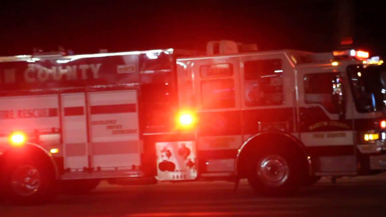 MARTIN COUNTY FIRE RESCUE ENGINE 30 AND RESCUE 30 (SPARE) RESPONDING ...