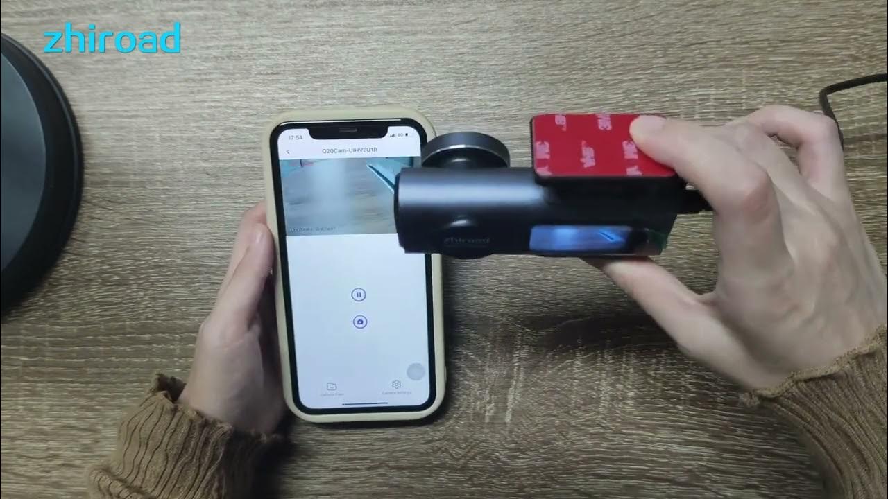 zhiroad Q20S 4K Dash Cam Front APP Download and Connection - YouTube