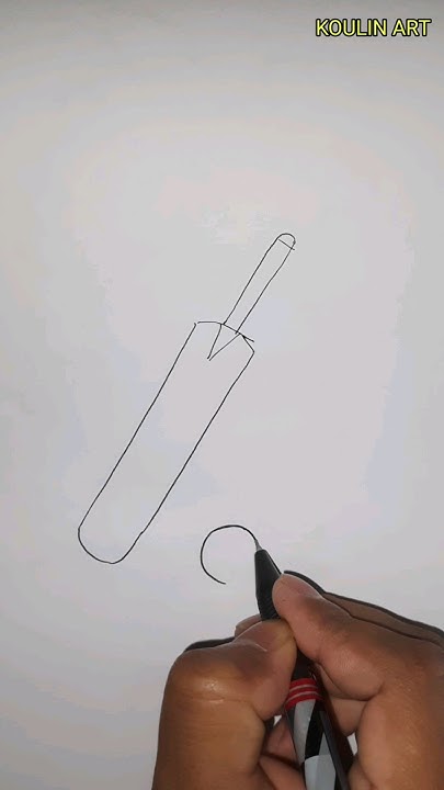 Easy cricket bat drawing, #drawing #art #cricket - YouTube