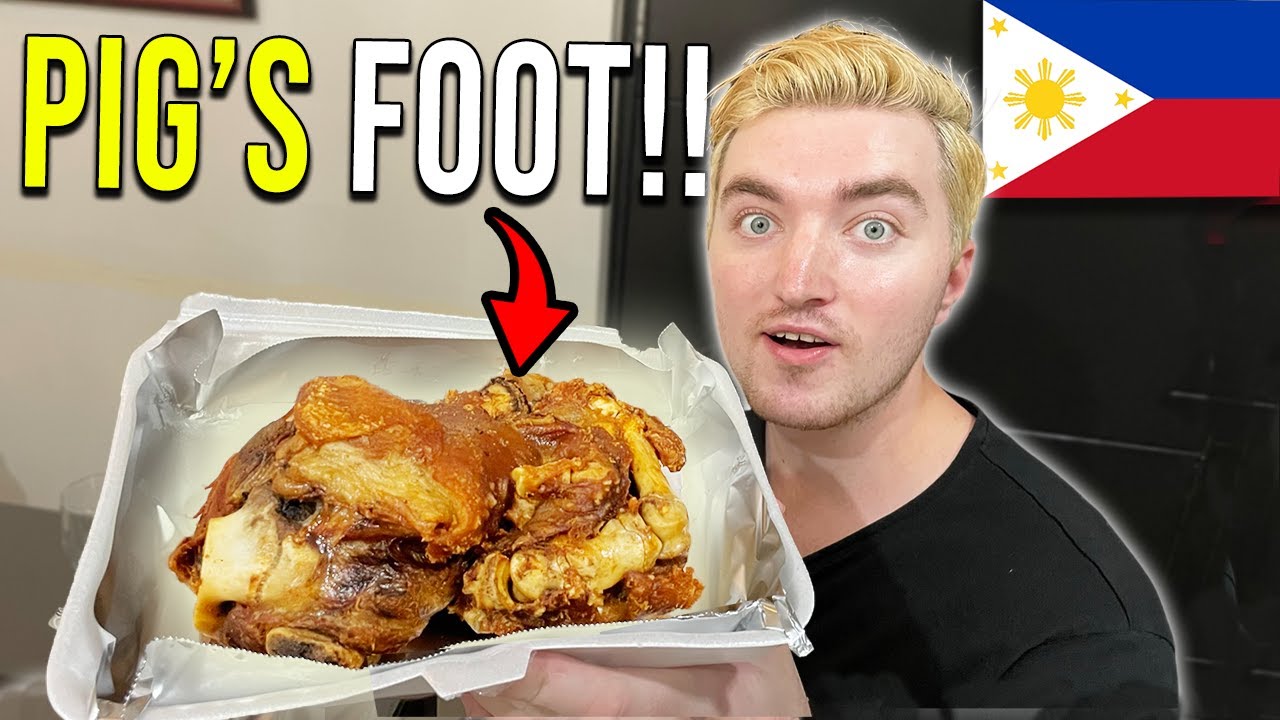 FOREIGNERS Trying CRISPY PATA in Manila (PIG'S FOOT!!) 🇵🇭🐷 - YouTube