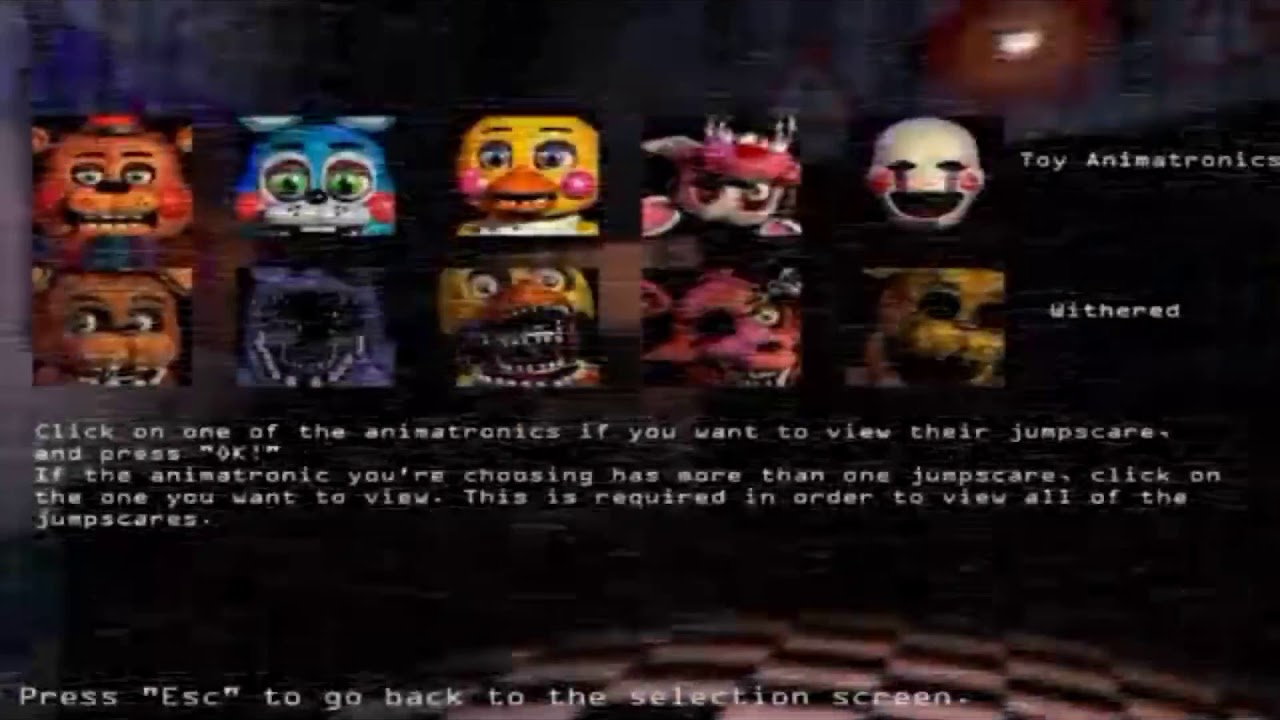 Fnaf 2 all jump scares - YouTube