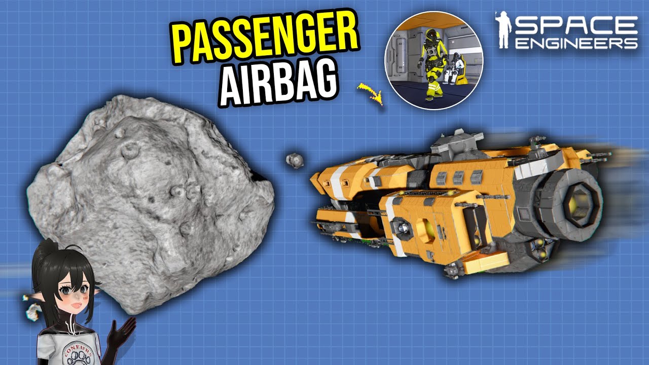 This Ship Airbag Saves Passengers Who Are Not Seated, Space Engineers ...