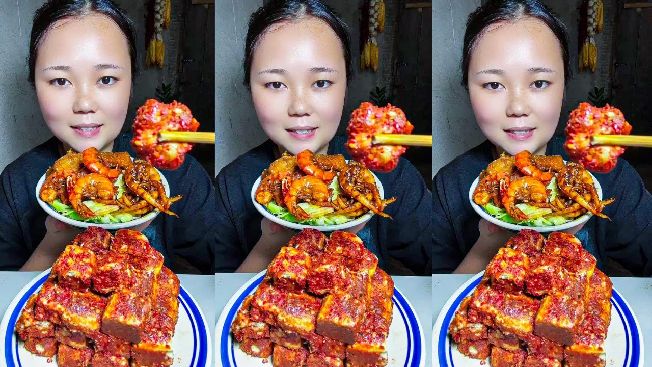Let's Eat Show Spicy Moldy Tofu And Fried Rice Pork Noodle Spicy ...
